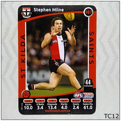 AFL Teamcoach 2012 #167 Stephen Milne | eBay Australia
