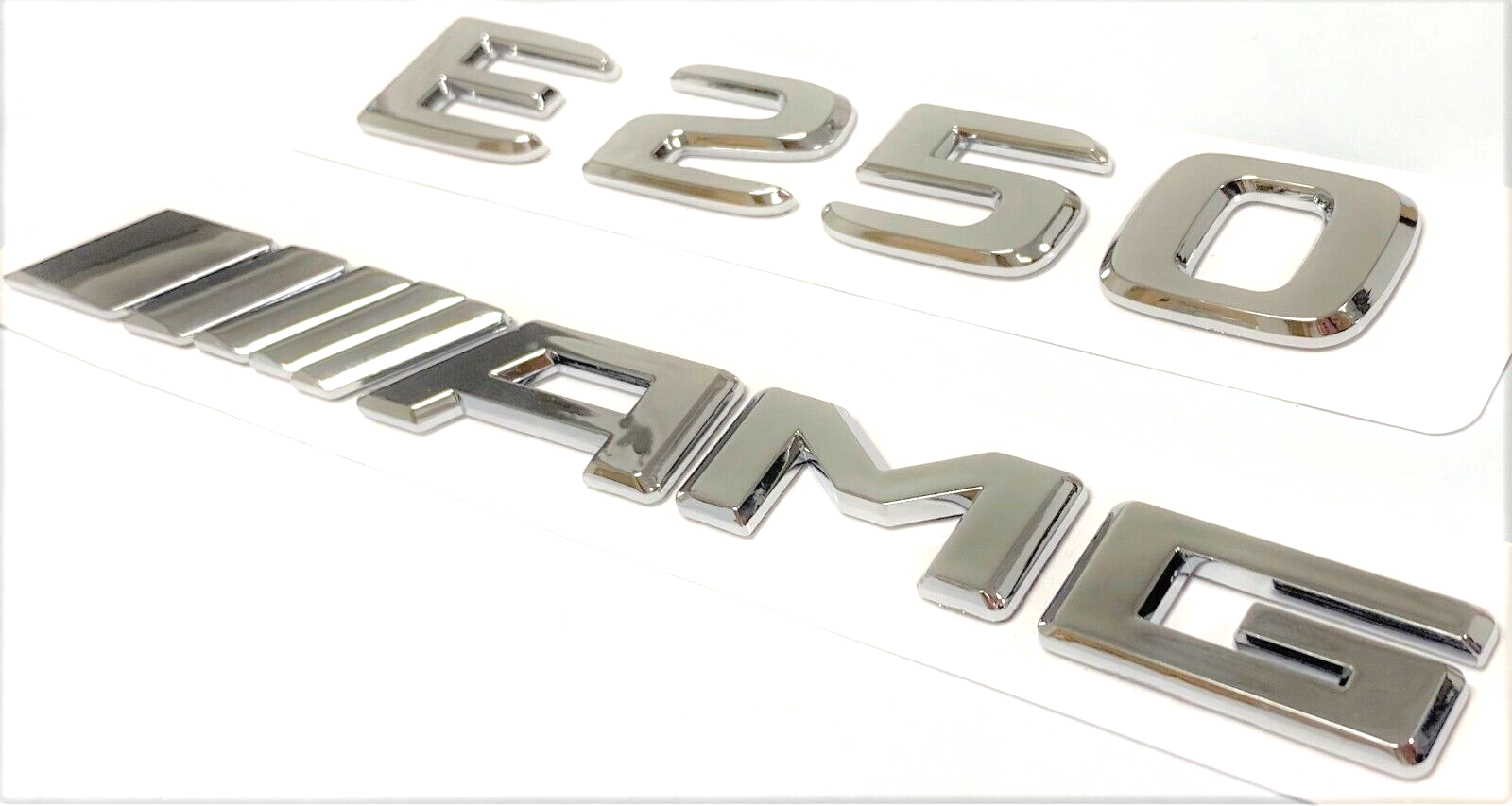 #2 E250 + AMG CHROME REPLACEMENT FOR MERCEDES REAR TRUNK EMBLEM BADGE ...