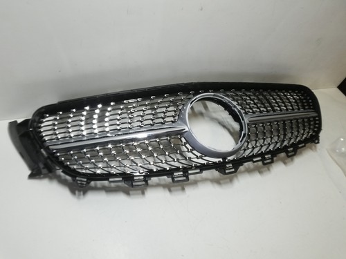 Bapmic 2138880123 Front Silver Diamond Star Grille w/Camera Mercedes ...