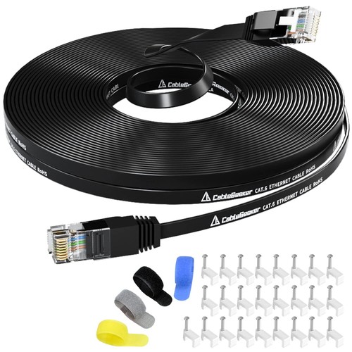 Cat 6 Ethernet Cable (At A Cat5E Price But Higher Bandwidth) Flat ...