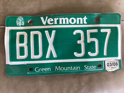 Vermont Licence Plate | eBay
