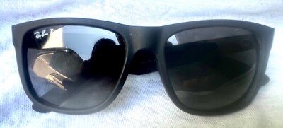 Men’s POLARIZED RAY BAN SUNGLASSES BLACK MAT PLASTIC FRAMES | eBay