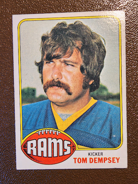 1976 Vintage Topps Football *TOM DEMPSEY* #519 VG+ Los Angeles Rams NFL ...