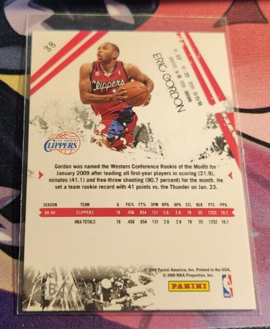 2009-10 Panini Rookies & Stars ERIC GORDON LA Clippers Gold 264/500 | eBay