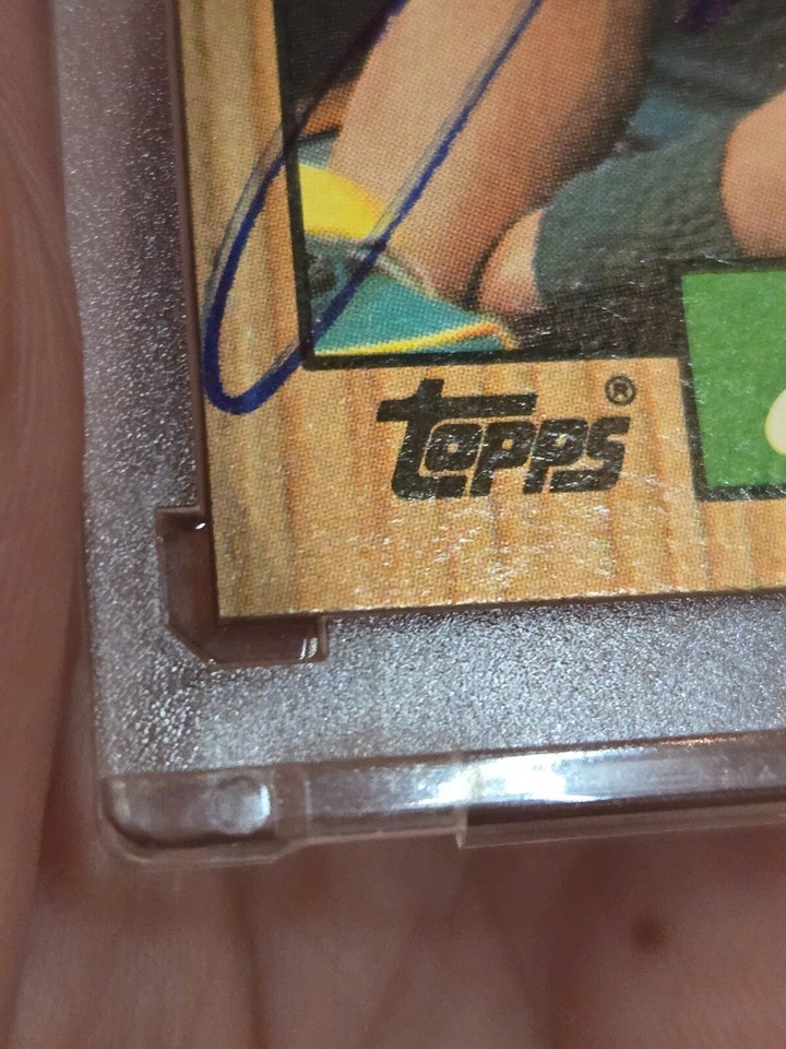 Jose Canseco Signed Rookie Card RC Error Topps 1987 Rare #620 | eBay