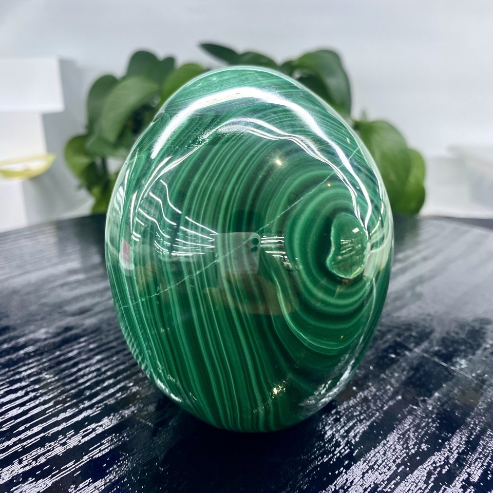 4LB Natural beautiful Malachite Quartz Hand Carved Skull Crystal Reiki ...