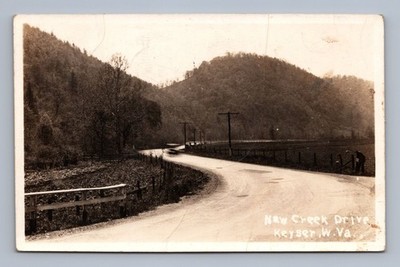 New Creek Drive KEYSER West Virginia RPPC Antique Real Photo Postcard ...