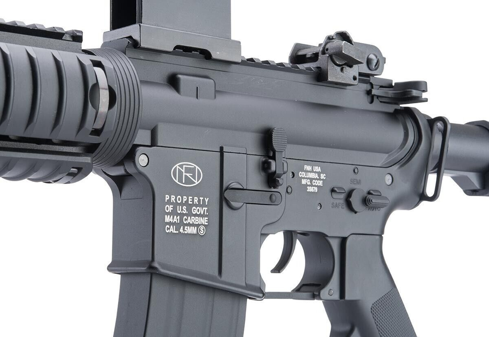 Cybergun FN Herstal Licensed M4A1 RIS - CO2 Gas .177 Steel BB Air Rifle ...