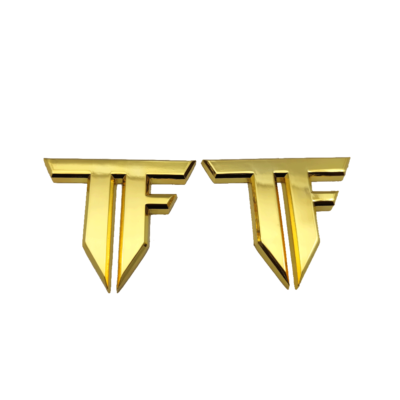 Gold Transformer Logo 2x GOLD Transformers Decepticon Vinyl Decal