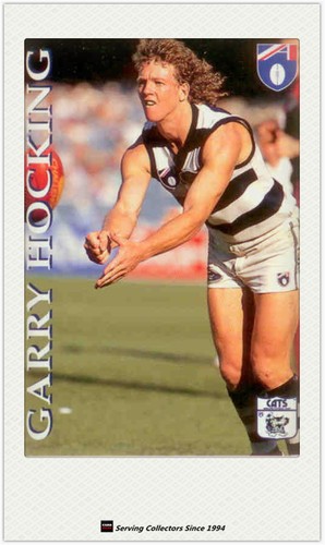 1995 Hungry Jack's AFL Captains Trading Card #9 Garry Hocking (Geelong ...