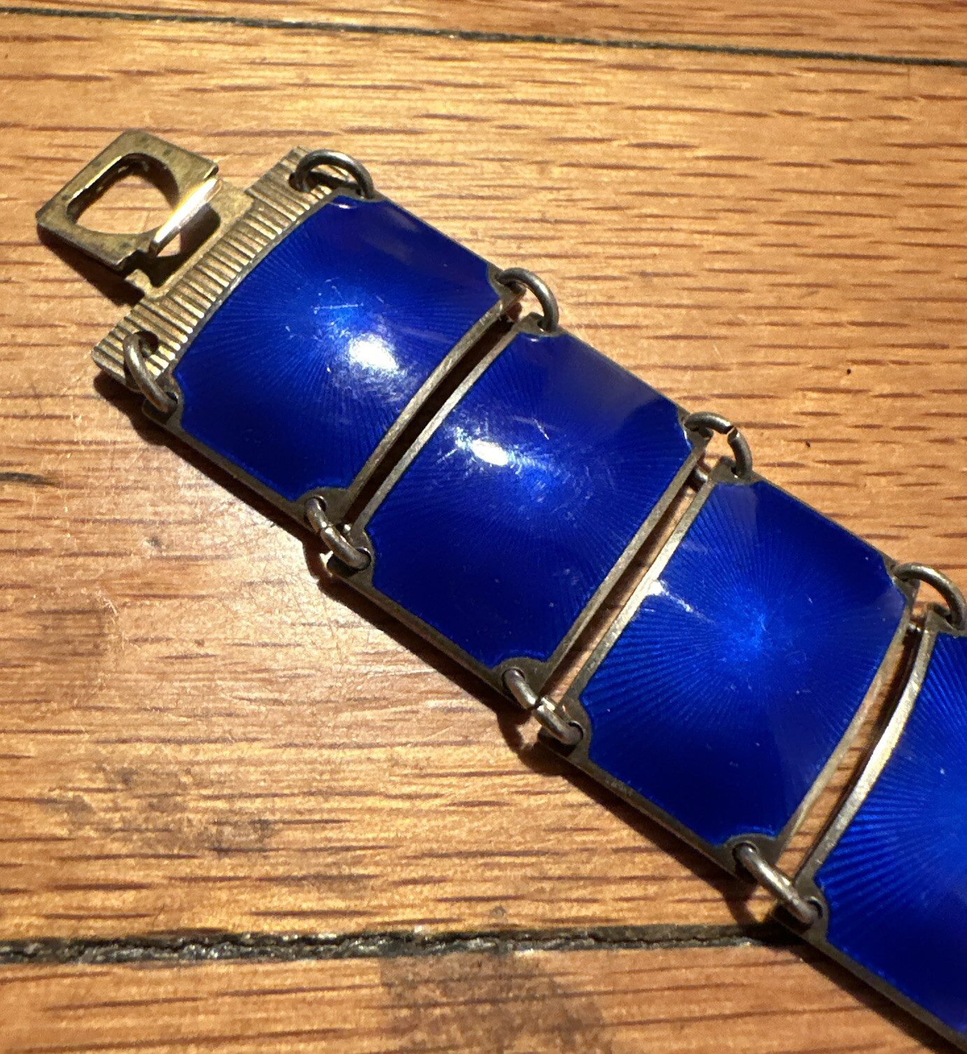 David Andersen D A Norway Blue Enamel & Sterling Silv… - Gem