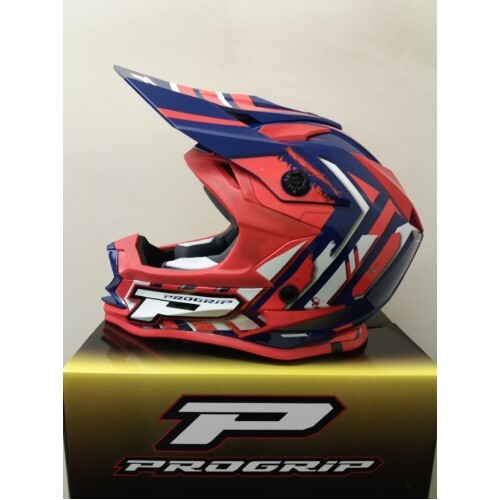 PROGRIP 3009 MOTOCROSS MOTORCYCLE OFF ROAD HELMET YOUTH GLOSS MEDIUM ...