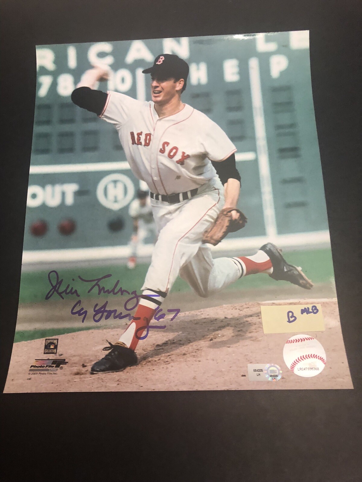 JIM LONBORG BOSTON RED SOX SIGNED 8X10 PHOTO AUTOGRAPHED MLB HOLOGRAM ...