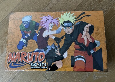 Naruto Manga Box Set 2 Volumes 28-48 Premium W/Comic and Poster Same ...