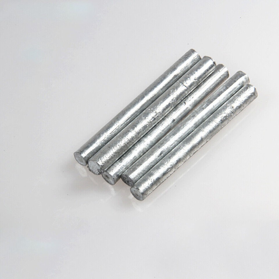 30mm ±10% x 300mm Pure Zinc Round Rod Zinc Electrode Sacrificial Anode ...