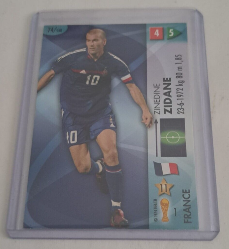 Carte Card n°74 Zinédine ZIDANE France PANINI GOAAAL! WORLD CUP GERMANY ...