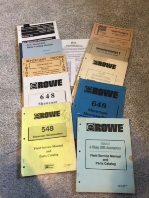 19 Rowe Merlin AP Venex Snacktron Vending Machine Service Repair/Owners ...