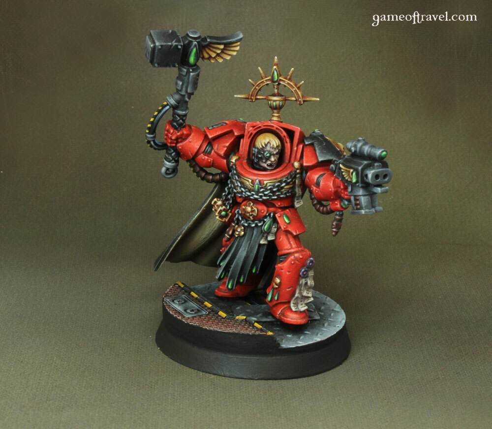 Space Marines Blood Angels Terminator Captain Warhammer 40000 Painted ...