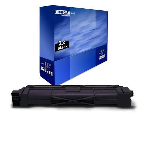 2x Europcart Cartridge Black Compatible F R Brother MFC-9142-CDN MFC ...