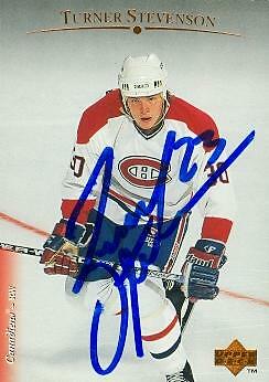 Turner Stevenson autographed Hockey Card Montreal Canadiens 1995 Upper ...