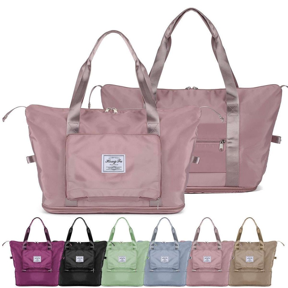 Women Folding Bags Waterproof Tote Duffle Bag Handbag Large Capacity ...