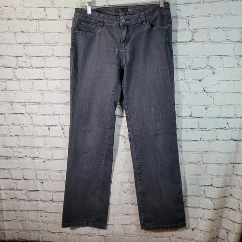 prAna Boot Cut Jeans Women’s Size 10 Gray Black Long Inseam Stretch ...