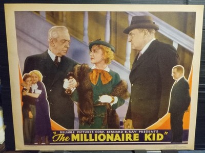 Lobby Card 1936 MIILIONAIRE KID Betty Compson phone grabbed son ...