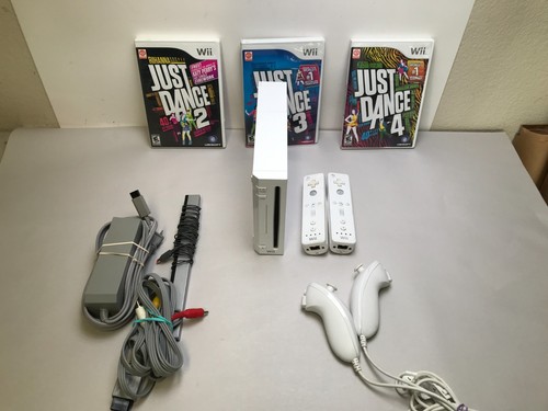 Nintendo Wii Console Bundle W/ Just Dance 2,3,4 | eBay