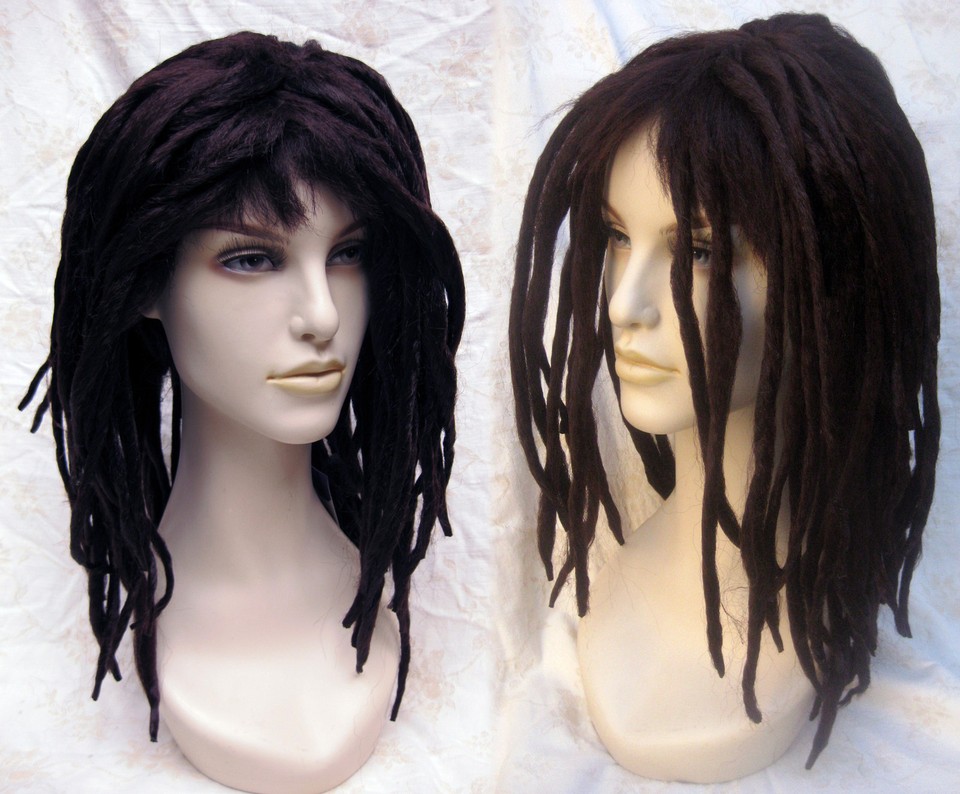 *Dreadlocks Full Head Wig* Hair Falls Dreads Gothic Cosplay Rastafarian ...