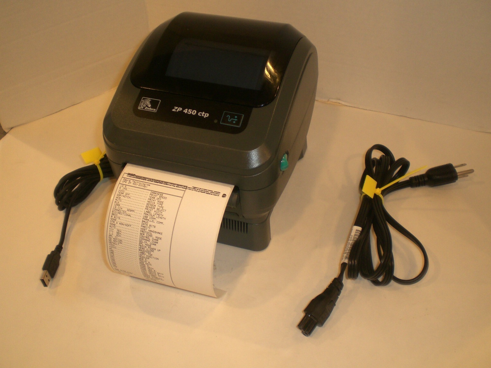 ZEBRA ZP 450 CTP THERMAL PRINTER WITH POWER AND USB CABLE EBay zebra-zp-450-ctp-thermal-printer-with-power-and-usb-cable-ebay