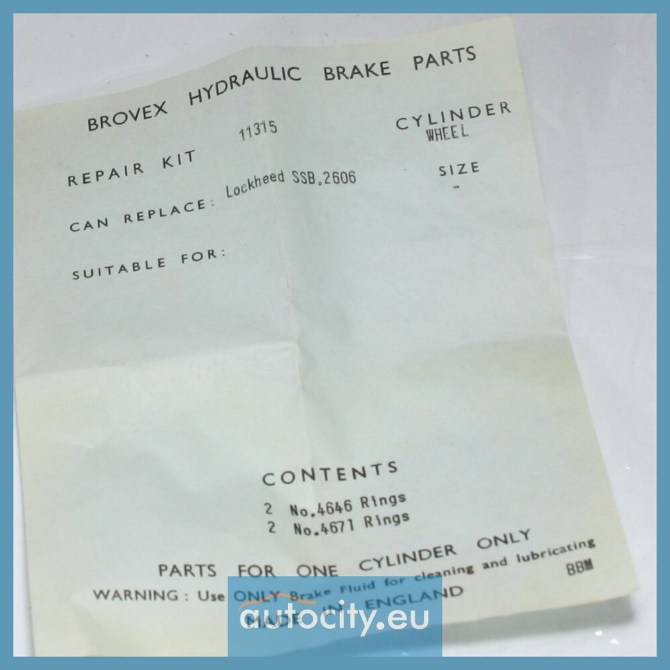 Brovex 11315 Repair Kit, brake caliper | eBay