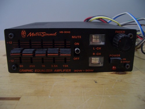 METROSOUND MS-3040 Ecualizador Equalizer amplifier car Metro Sound MS ...