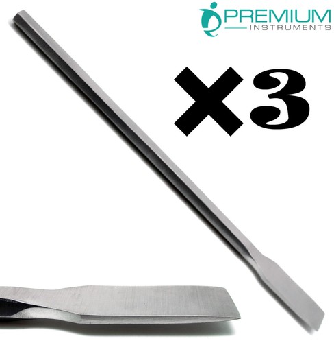 3× Dental Sheehan Straight Osteotomes 10mm Hexagon Handle Surgical ...