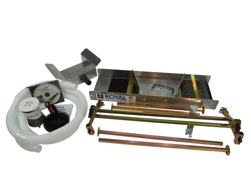 High banker 30-inch Recirculating Sluice Box Kit Gold Prospecting | eBay