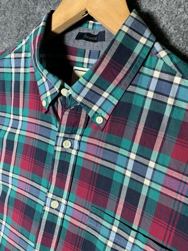 Surf Pendleton Button Down Shirt Mens medium Seaside Plaid Cotton ...