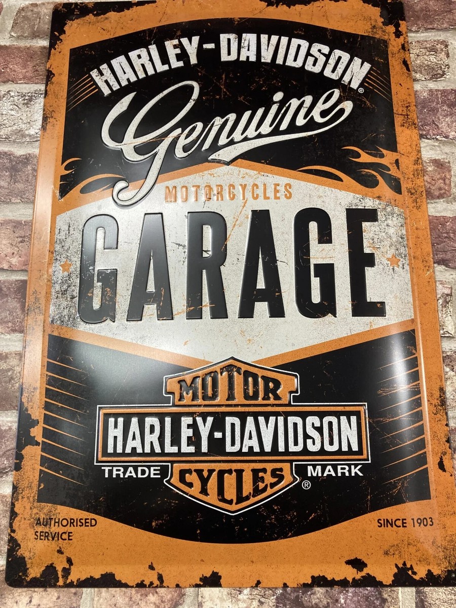 Harley Davidson Garage Signs Harley Davidson Genuine Motor Oil Sign