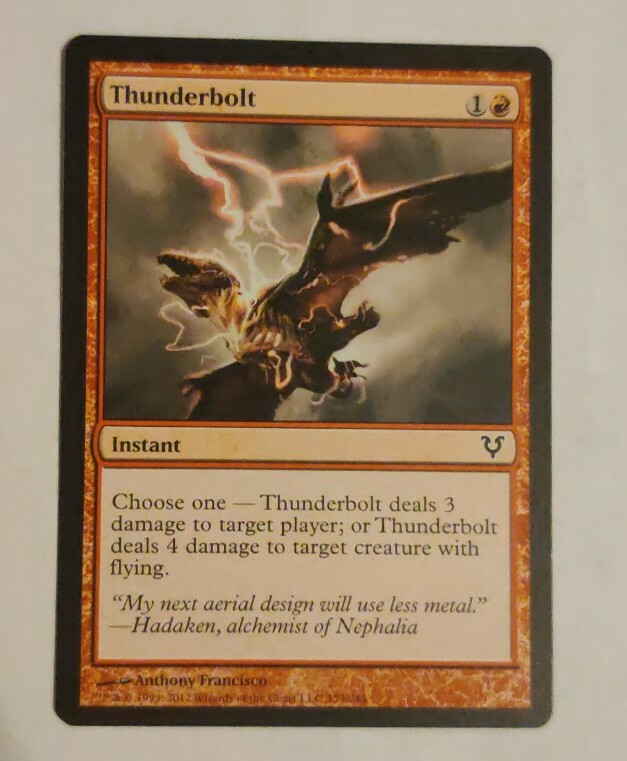 MTG Thunderbolt Avacyn Restored 159 Regular Common Magic the gathering ...