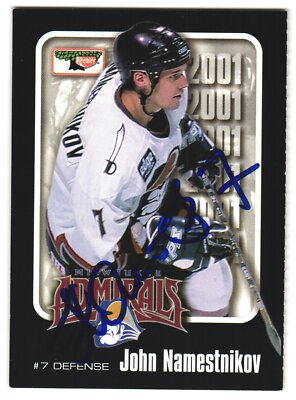 Yevgeny Namestnikov Autographed 2000 Milwaukee Admirals IHL Card | eBay