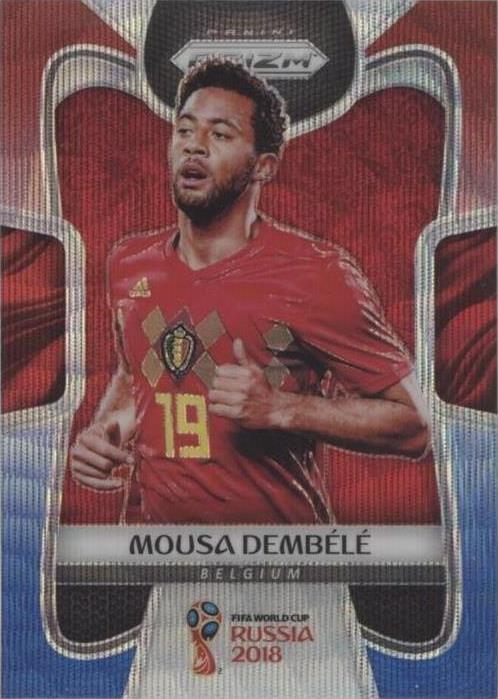 2018 Panini Prizm World Cup - Mousa Dembele #19 Red & Blue Wave Prizm ...