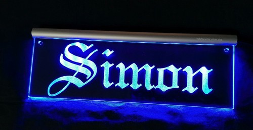 Simon LED Namensschild oder dein Name LKW Truckerschild personalisiert ...