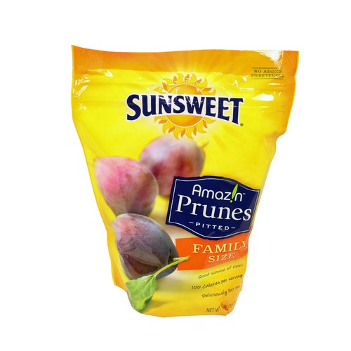 Sunsweet Natural Pitted Prunes Dried Plums, 16 Ounce Pouch -- 12 per ...