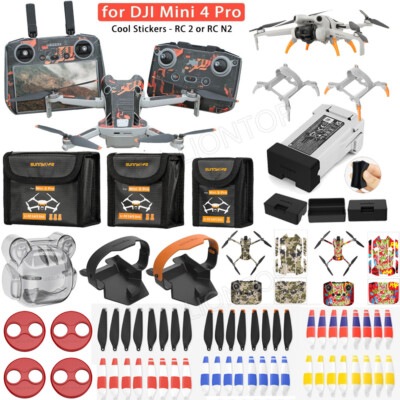 For DJI Mini 4 Pro Drone Landing Gear/Propeller Holder/Skin Stickers ...
