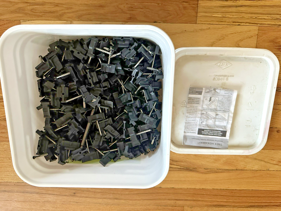 Partial quantity, ~500 of 900 Trex Hideaway Hidden Deck Fasteners for ...