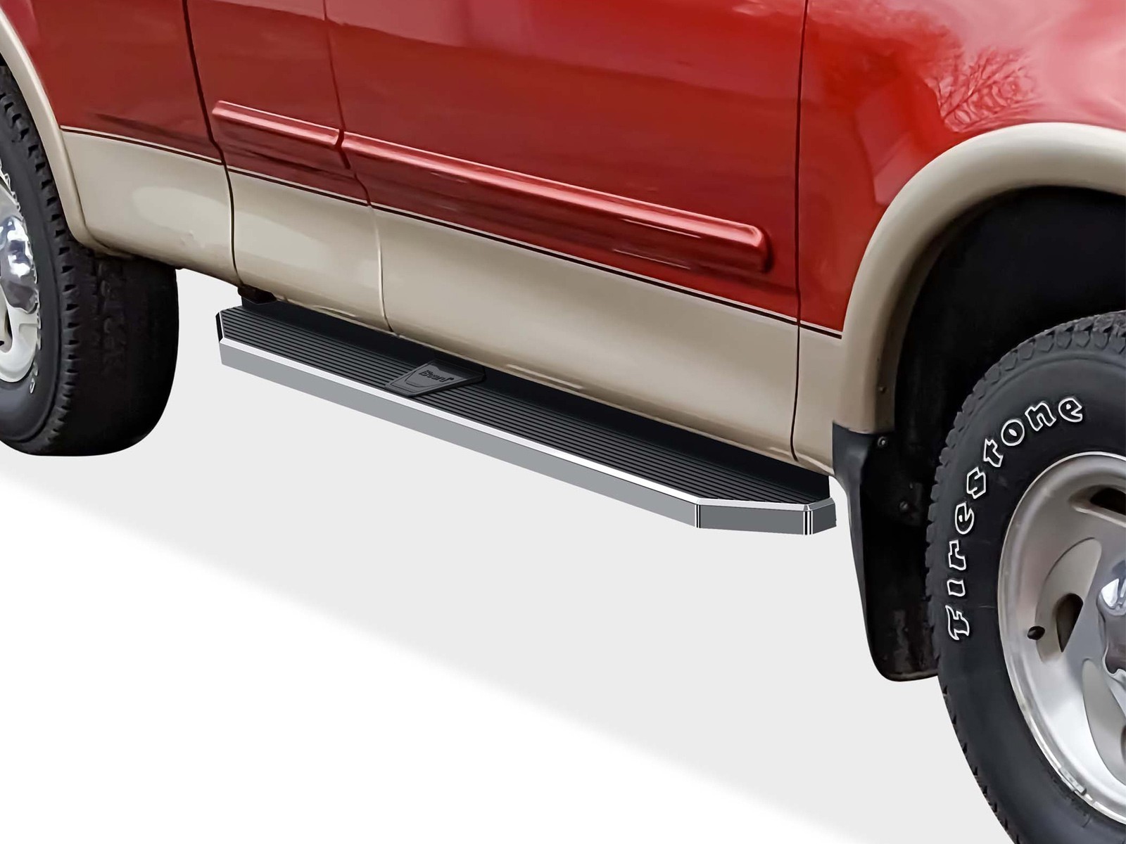 APS Polished 6" Side Step Side Bar Fit 99-03 Ford F150 F250 Light Duty ...