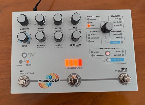 Hologram Microcosm Granular Delay Effects Pedal with Deck Saver, Used ...