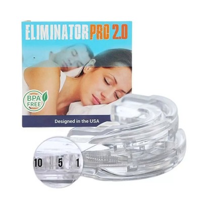 ELIMINATOR PRO Adjustable Mouthpiece Anti-Snoring Mouth Guard Stop ...