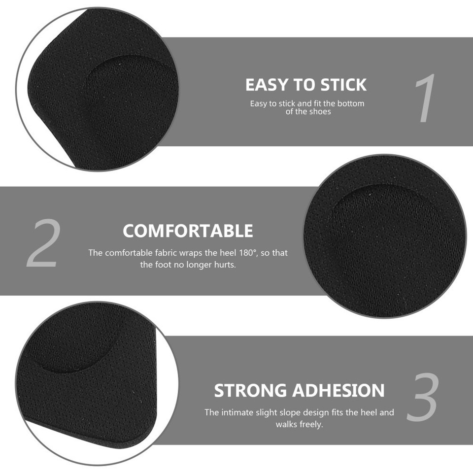 4 Pairs Heel Cushions Foam Heel Grips Anti Skid Forefoot Pads for Foot ...