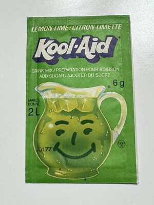 Vintage 80s Kool-Aid Lemon-Lime Canadian Flavor Packet NOS | eBay
