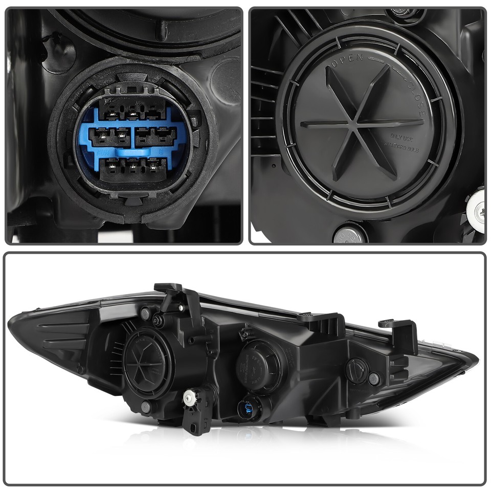 Headlights Assembly For 2017 2018 Hyundai Elantra Black Left Side ...