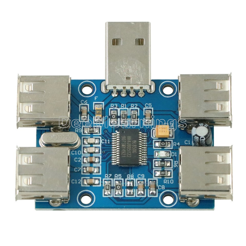 5V USB HUB USB2.0 Hub Concentrator 4-Female USB Expansion Board Module ...